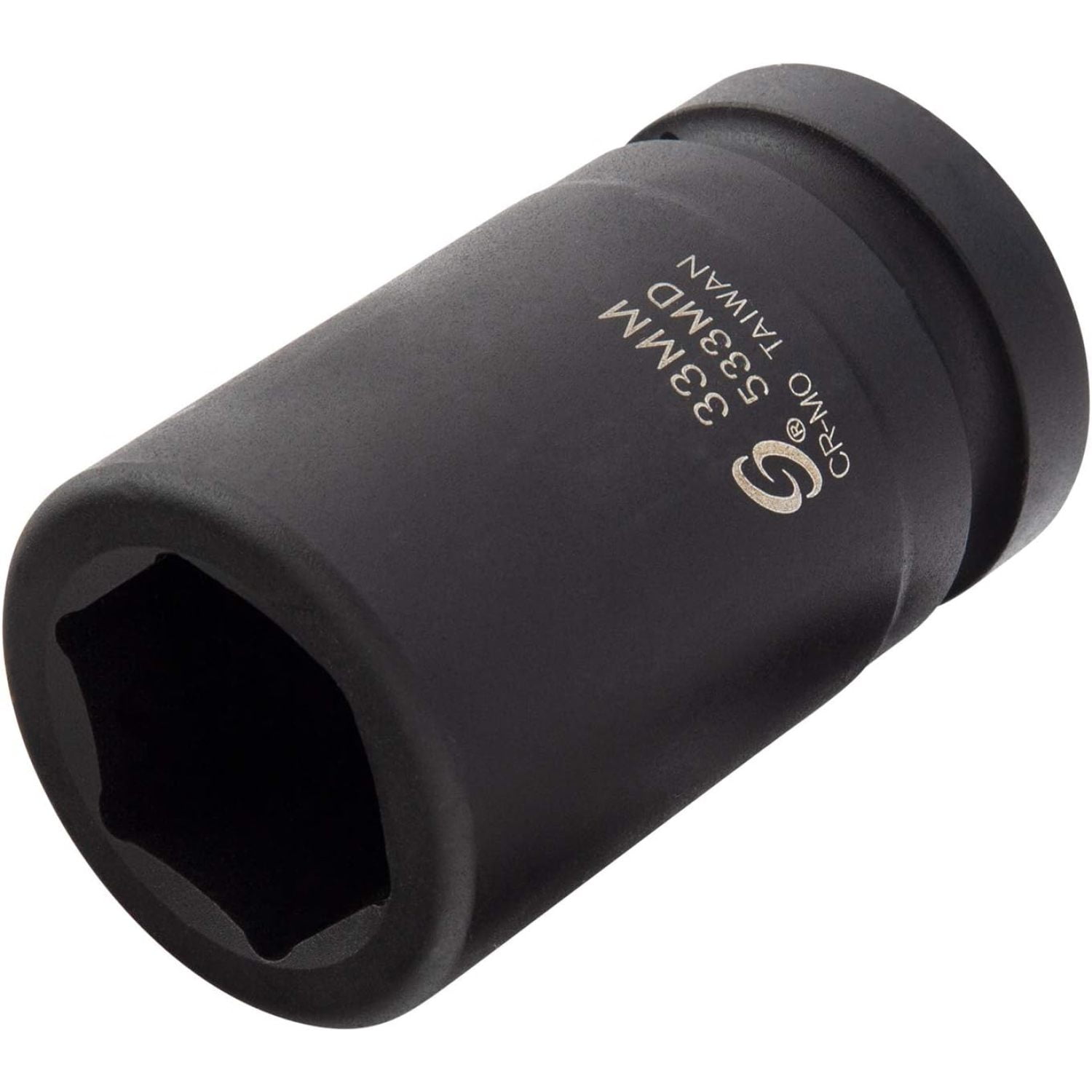 Sunex 533MD, 1 Inch Drive, 33mm Deep Impact Socket, Cr-Mo Steel, Corner ...
