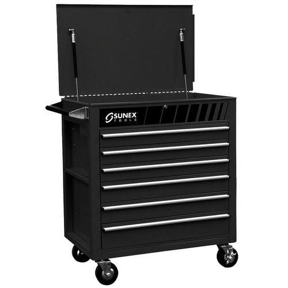Sunex 8057MB Premium Matte Black Full Drawer Service Cart - Walmart.com