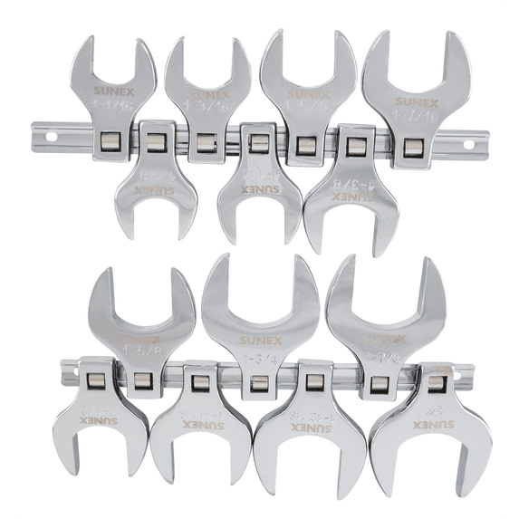 Sunex 9721A 14-Piece 1/2" Drive Jumbo Fractional SAE Crowfoot Wrench ...