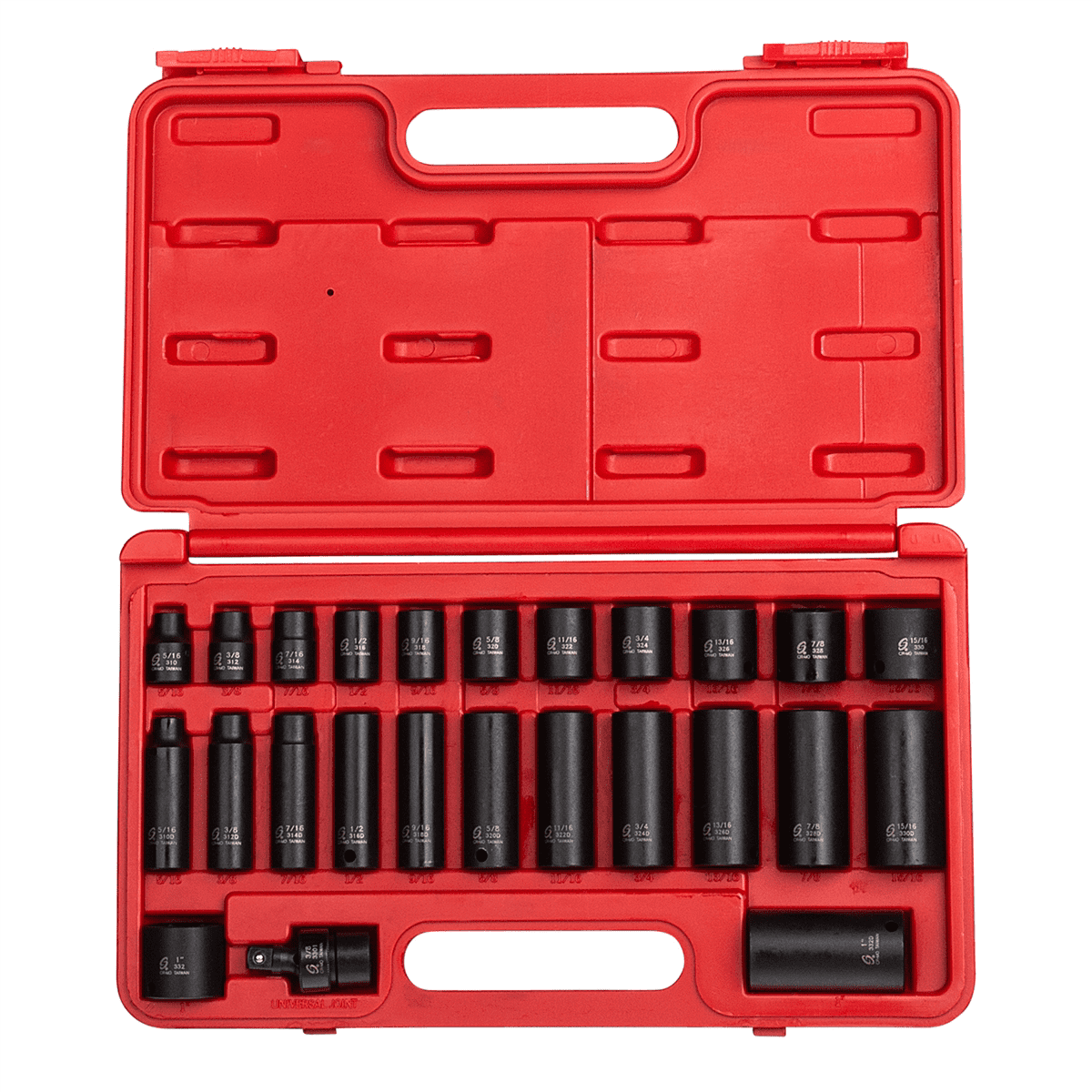 Sunex SUN3325 3/8" Drive 25-Piece SAE Master Impact Socket Set ...
