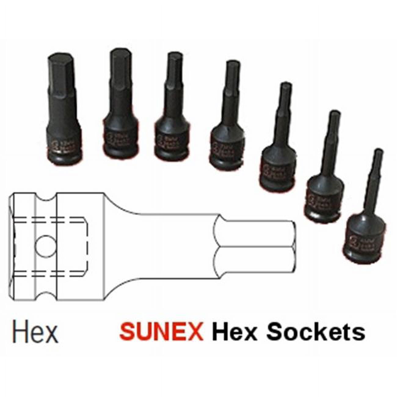 Sunex Tools 0.375 in. Drive, 0.5 in. Hex SAE Impact Socket - Walmart.com