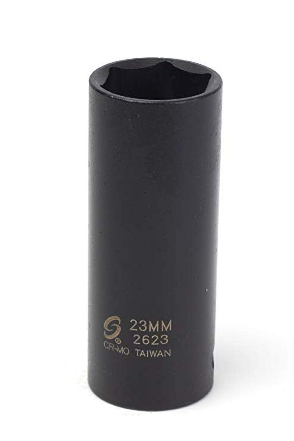 Sunex Tools 2623 - 1/2" Drive 23MM Extra Thin Wall Deep Impact Socket ...
