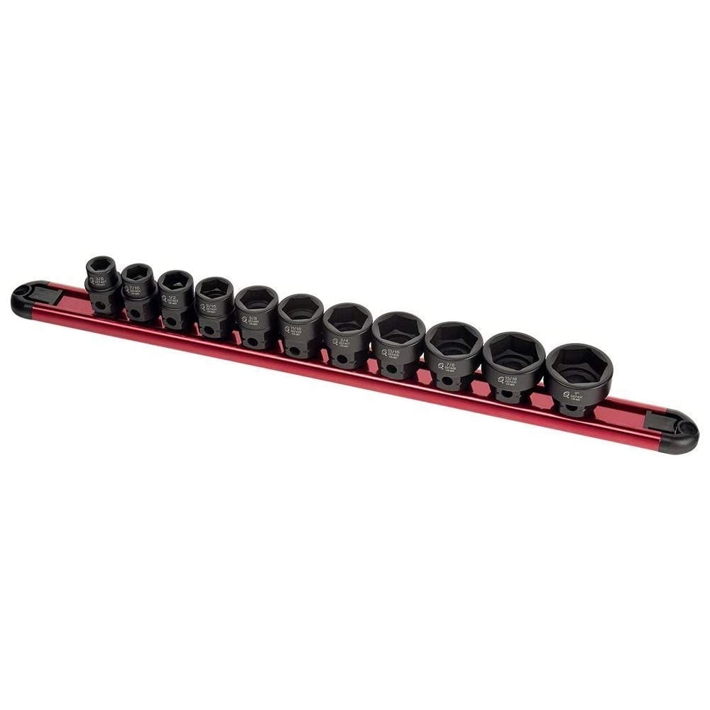 Sunex Tools 2674 Low Profile Impact Socket Set with Hex Shank, 1/2 Inch ...