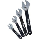 Sunex Tools 9618 - 4 Piece Adjustable Wrench Set (6", 8", 10", 12 ...