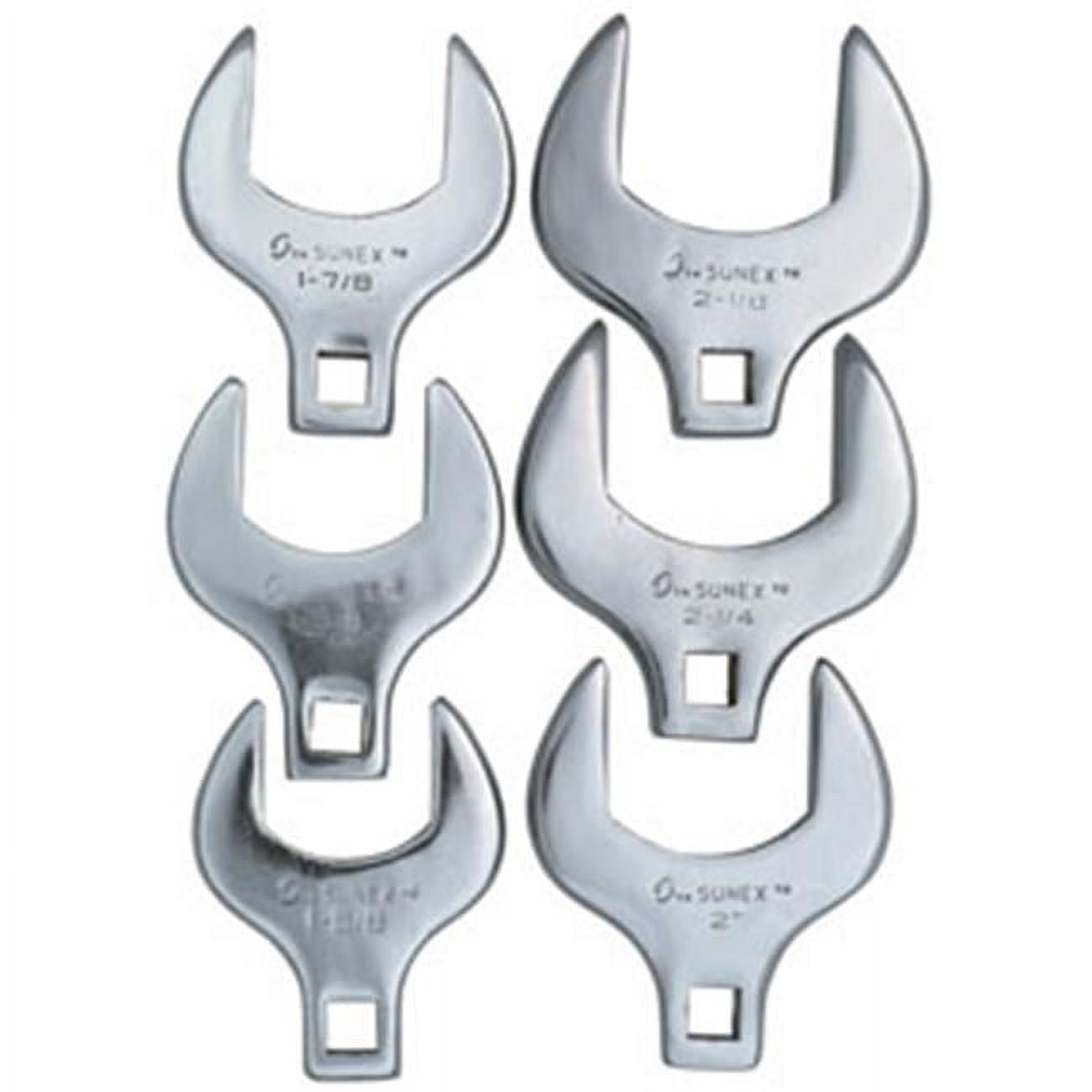 Sunex Tools 9722 7 Piece Crowfoot Wrench Set - Walmart.com