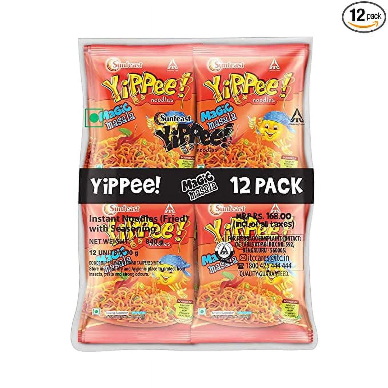 Sunfeast YiPPee! Magic Masala, Instant Noodles 720g (Pack of 12 ...