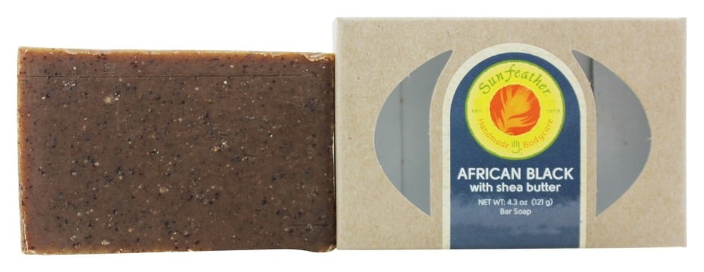 Sunfeather - Bar Soap African Black with Shea Butter - 4.3 oz ...