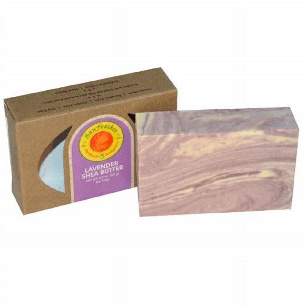 Sunfeather Soap 100129 4.3oz Lavender Shea Butter Bar Soap - Walmart.com