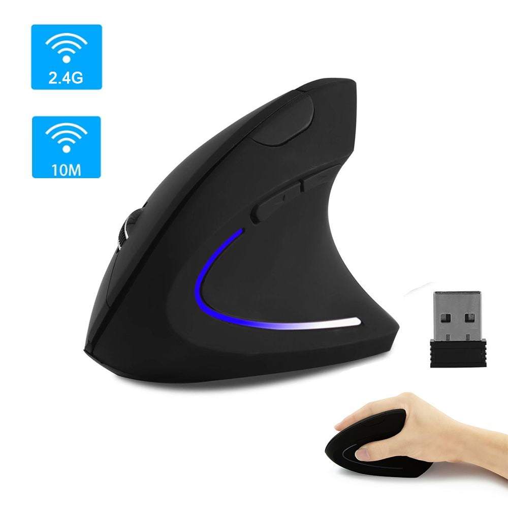Sunffice 2.4G Wireless Vertical Mouse, Right Handed Ergonomic Mouse ...