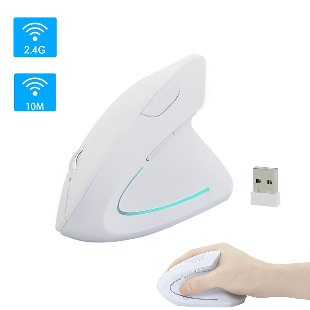 Sunffice 2.4G Wireless Vertical Mouse, Right Handed Ergonomic Mouse ...