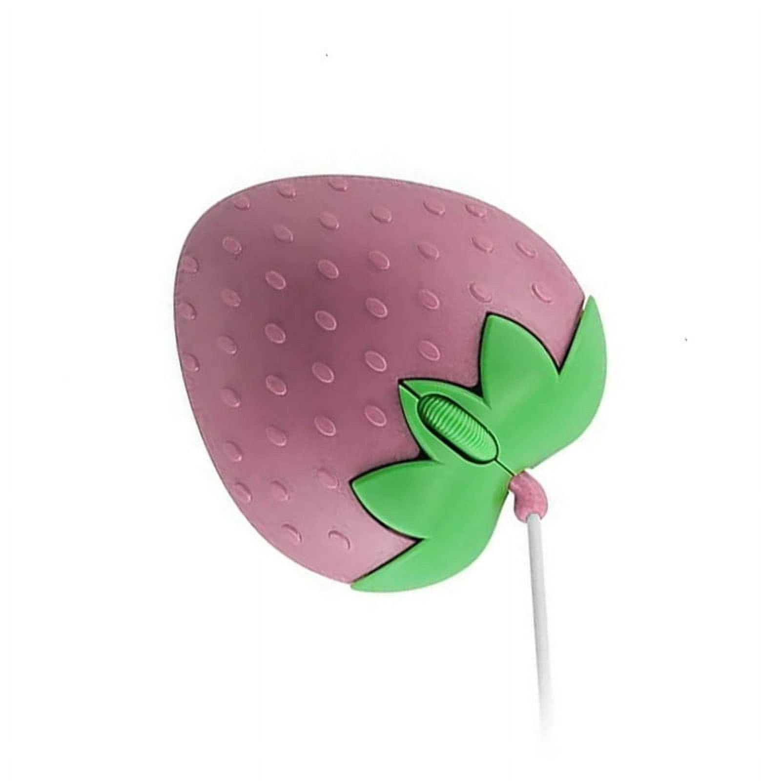 Sunffice Wired Mouse Strawberry Shape Corded Mouse 3-Button 1200DPI ...