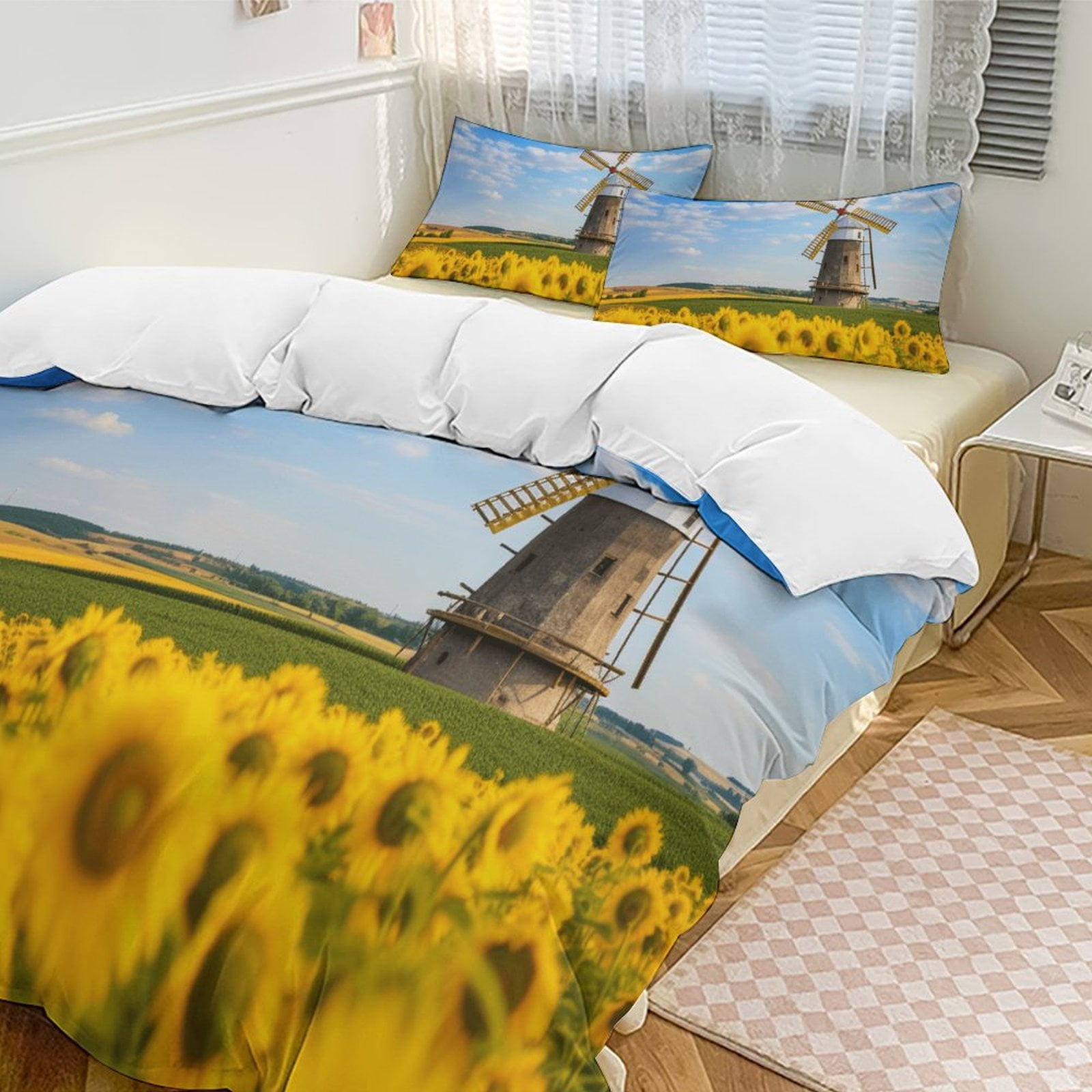 Sunflower 3D Duvet Cover Set Quilt Cover Theme of Kid Boy Girl for ...