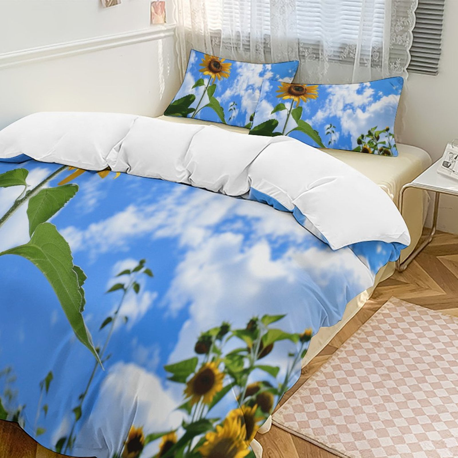 Sunflower 3D Duvet Cover Set Quilt Cover Theme of Kid Boy Girl for ...