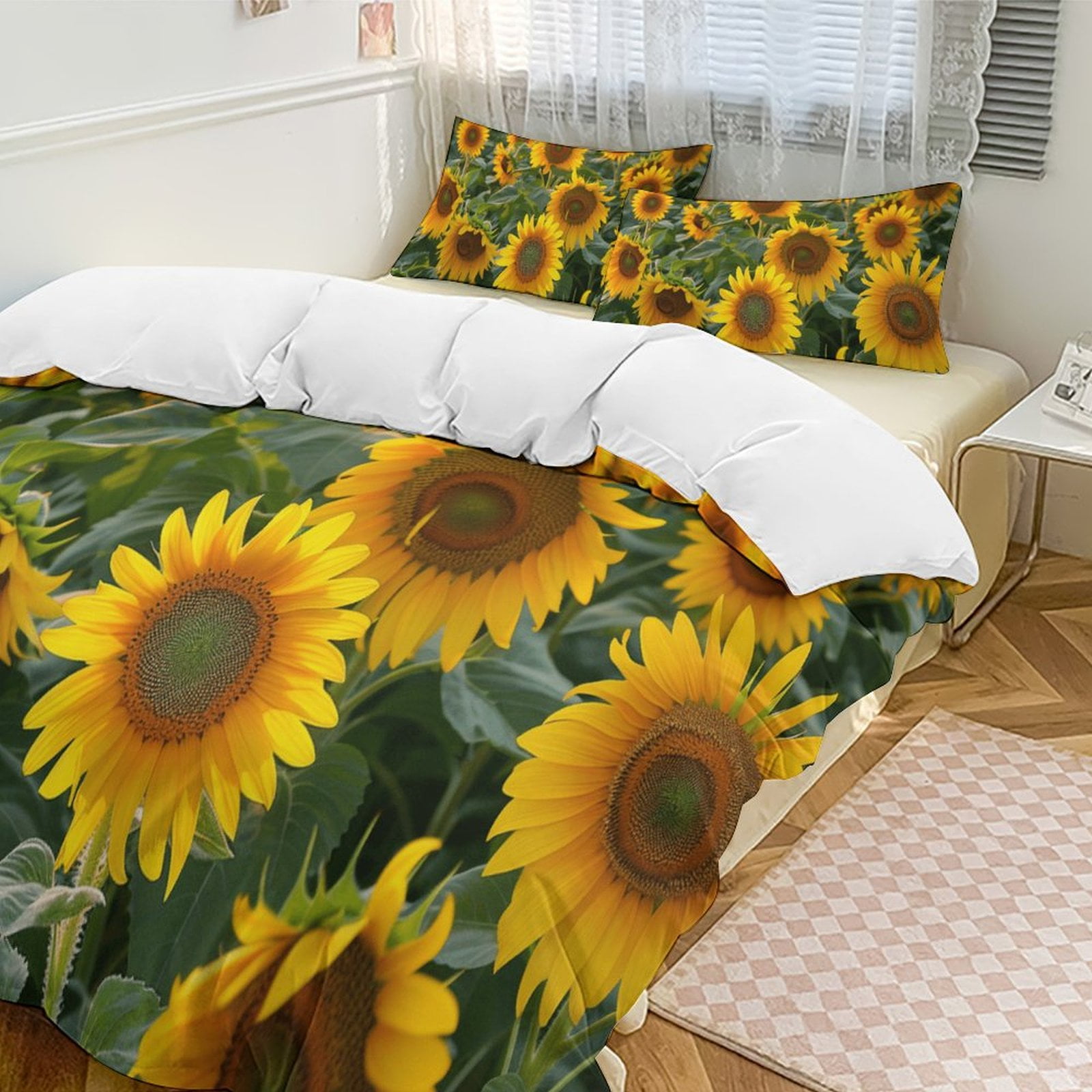 Sunflower 3D Duvet Cover Set Quilt Cover Theme of Kid Boy Girl for ...