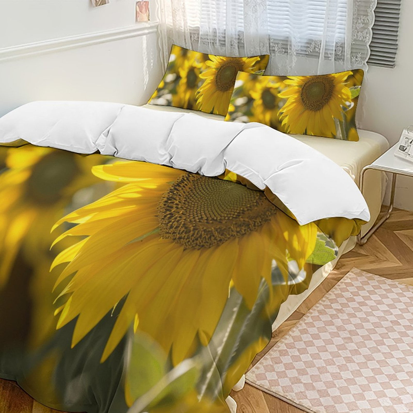 Sunflower 3D Duvet Cover Set Quilt Cover Theme of Kid Boy Girl for ...