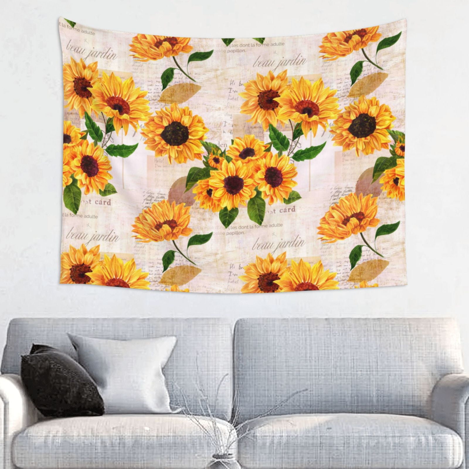 Sunflower 5 Tapestry Wall Hanging, Wall Tapestry for Bedroom College ...