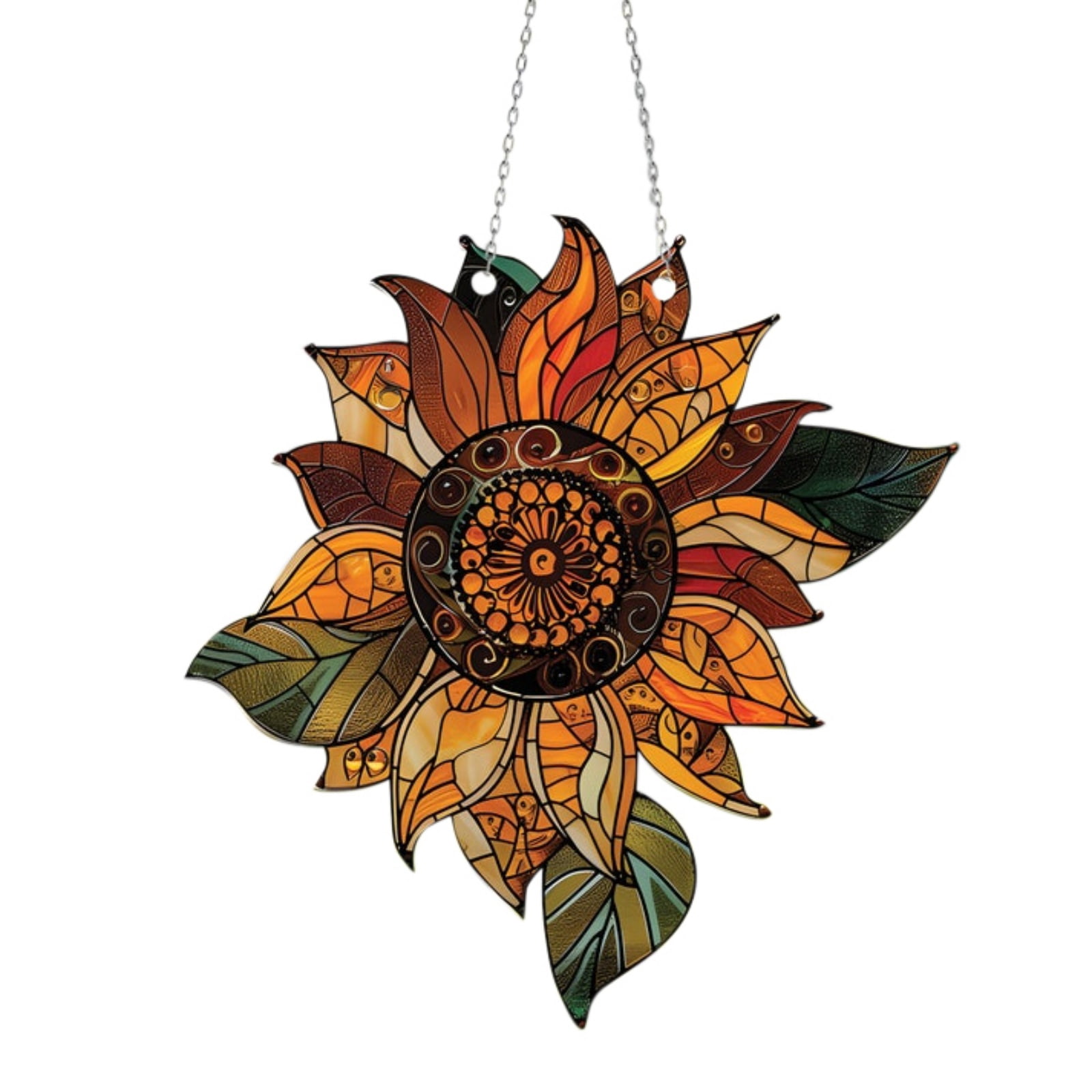 Sunflower Acrylic Window Hanging,Sun Flower Suncatcher Stained Glass ...