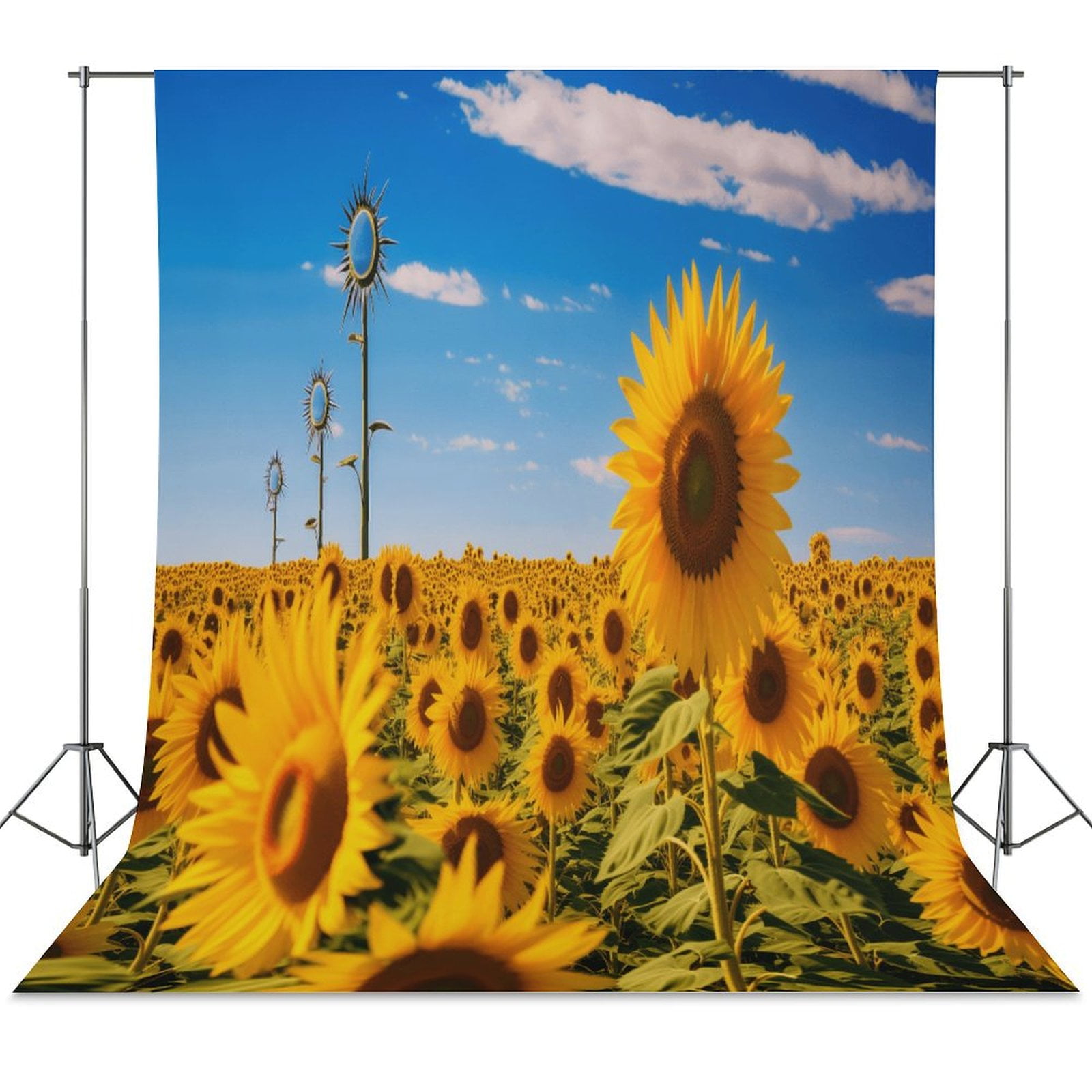 Sunflower Backdrop Background for Photography Photo Booth Backdrop for ...
