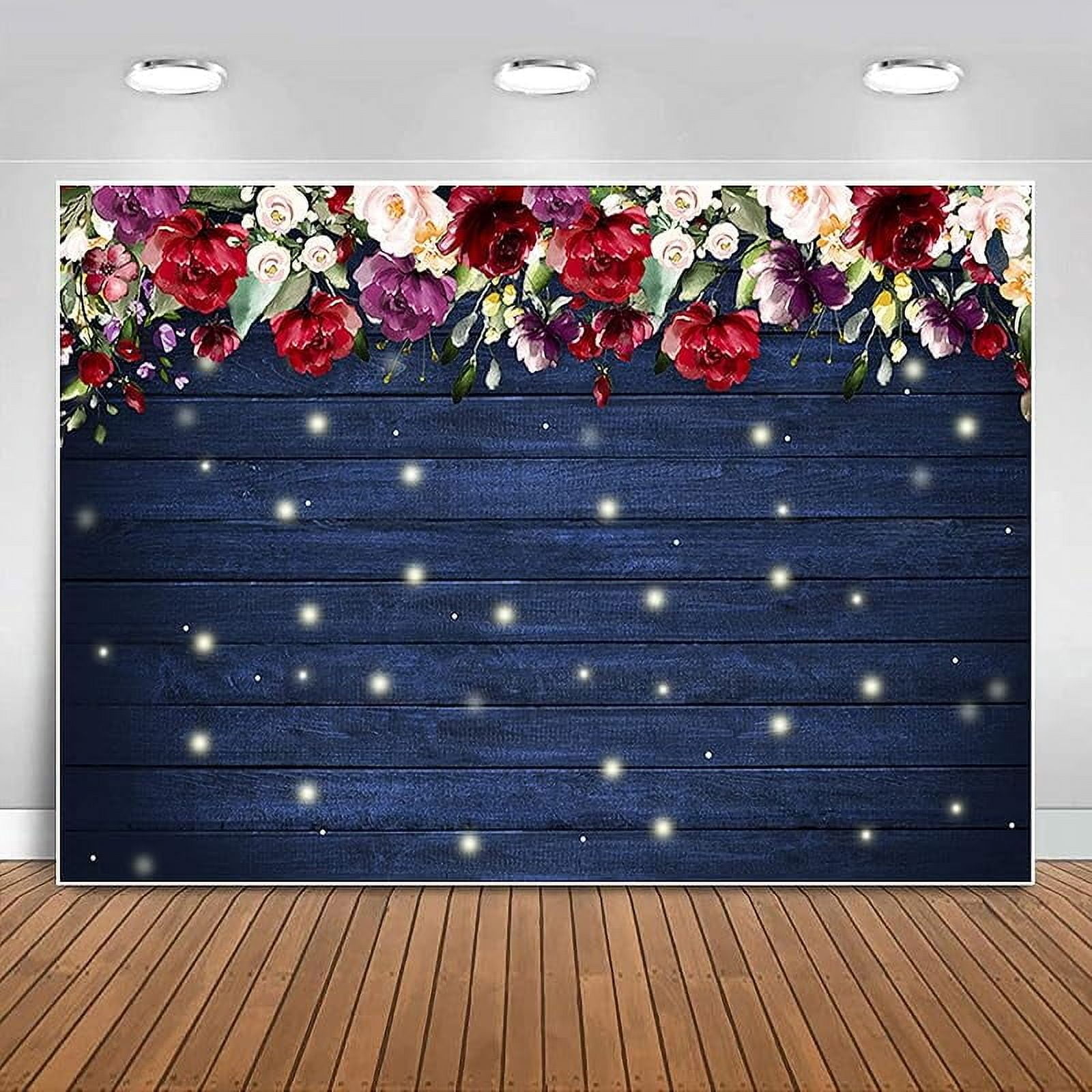 Sunflower Backdrop for Photography Rustic Brown Wood Sunflower Baby ...