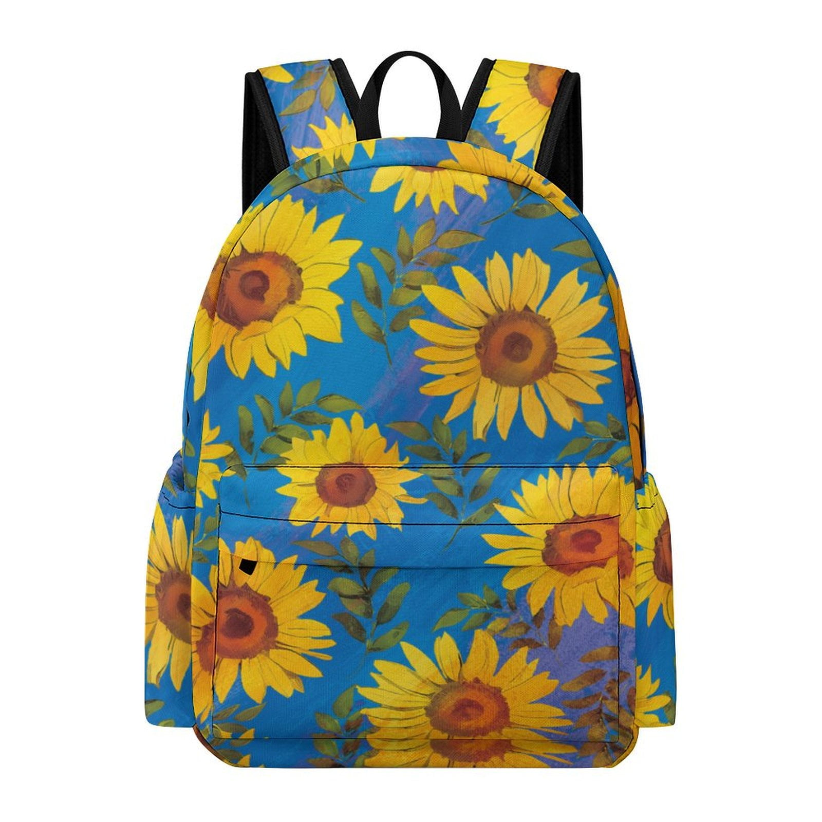 Sunflower Backpack Daily Commuting Casual Fashion 17 Inch Oxford ...