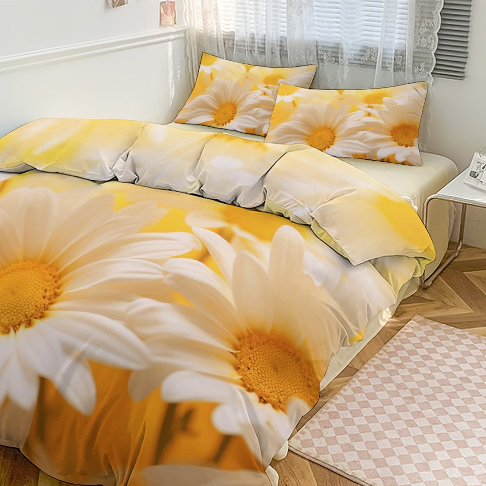 Sunflower Bedding Set with Zipper Closure for Girls & Boys - Walmart.com