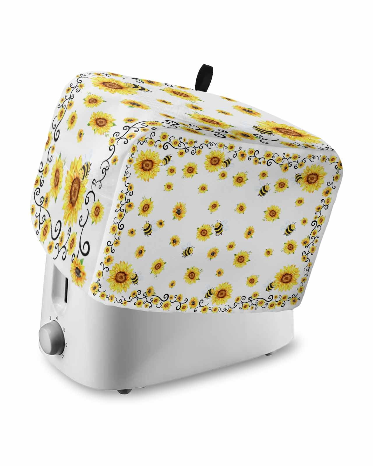 Sunflower Bees Small Toaster Cover 2 Slice, Kitchen Appliance Covers ...
