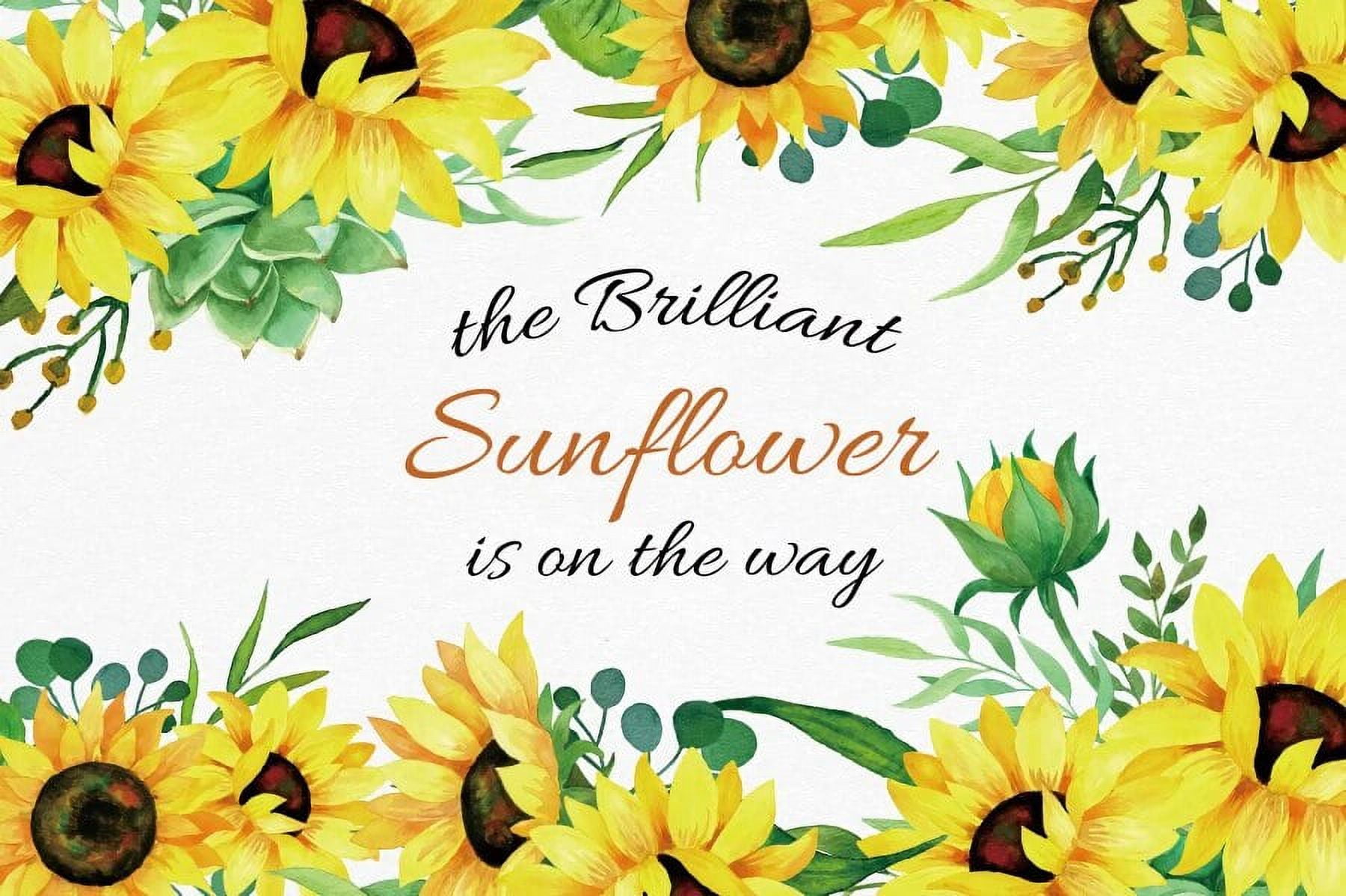 Sunflower Birthday Backdrop You are My Sunshine Floral Photo Girl Baby ...