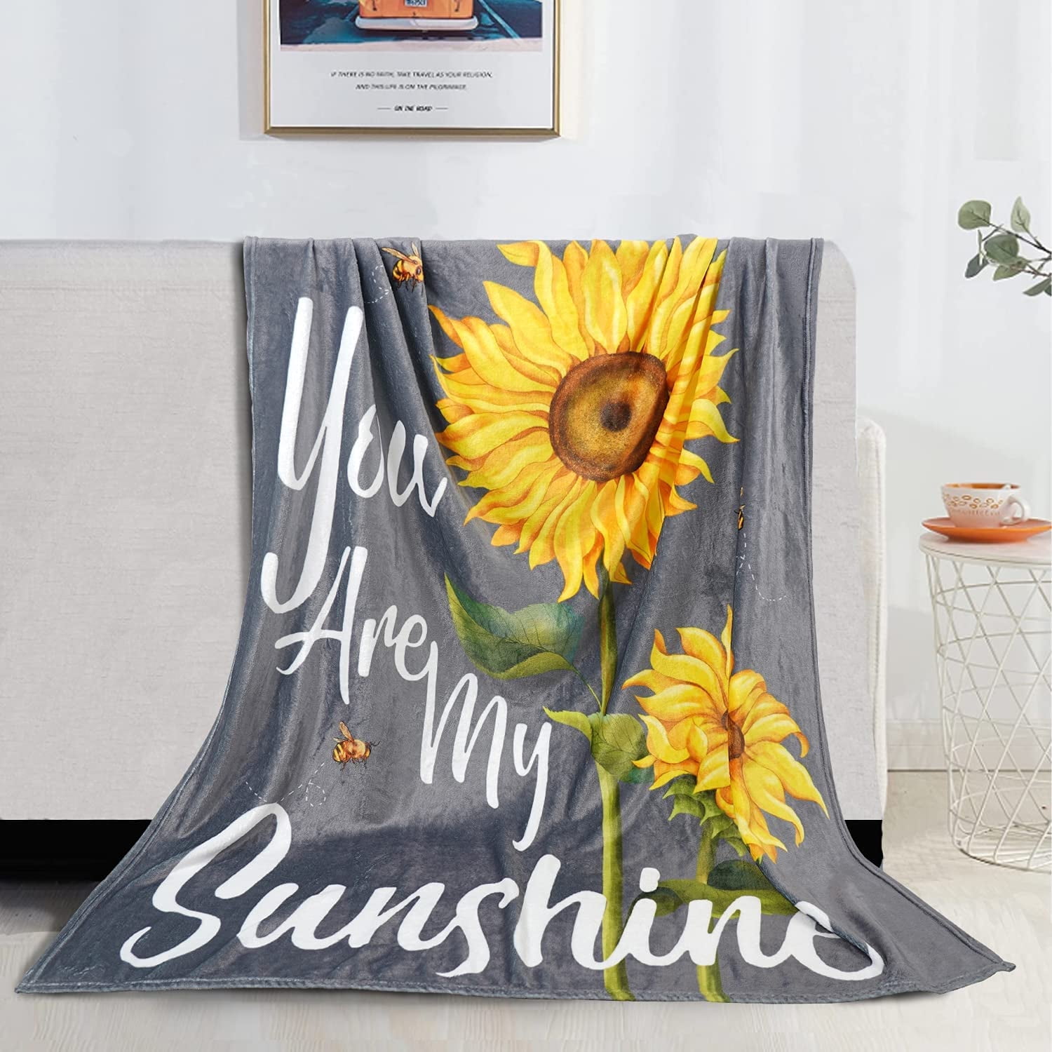 Sunflower Blanket You are My Sunshine Blanket Sunflower Decor Sunflower ...