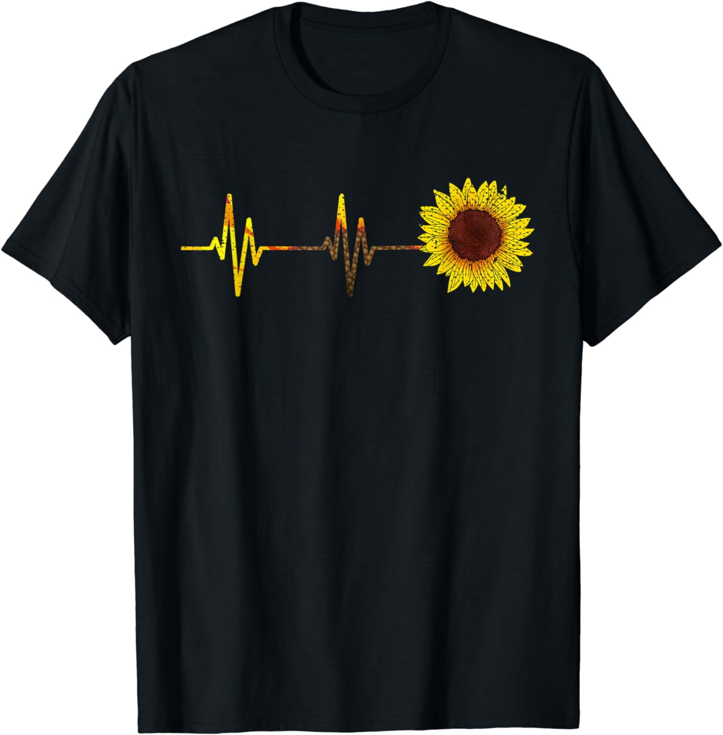 Sunflower Blossom Heartbeat Hippie Sunshine Sunflower T Shirt
