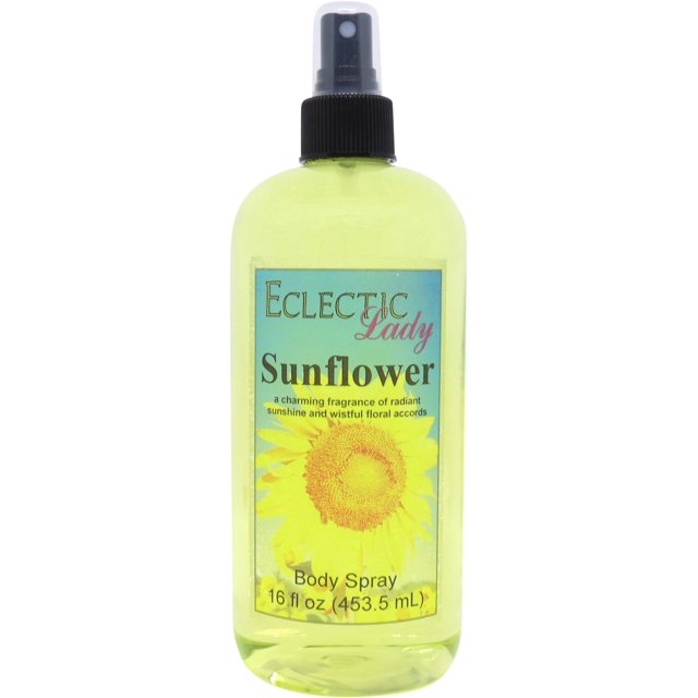 Sunflower Body Spray, Eclectic Lady, Hydrating Mist, Unisex, 16 oz ...