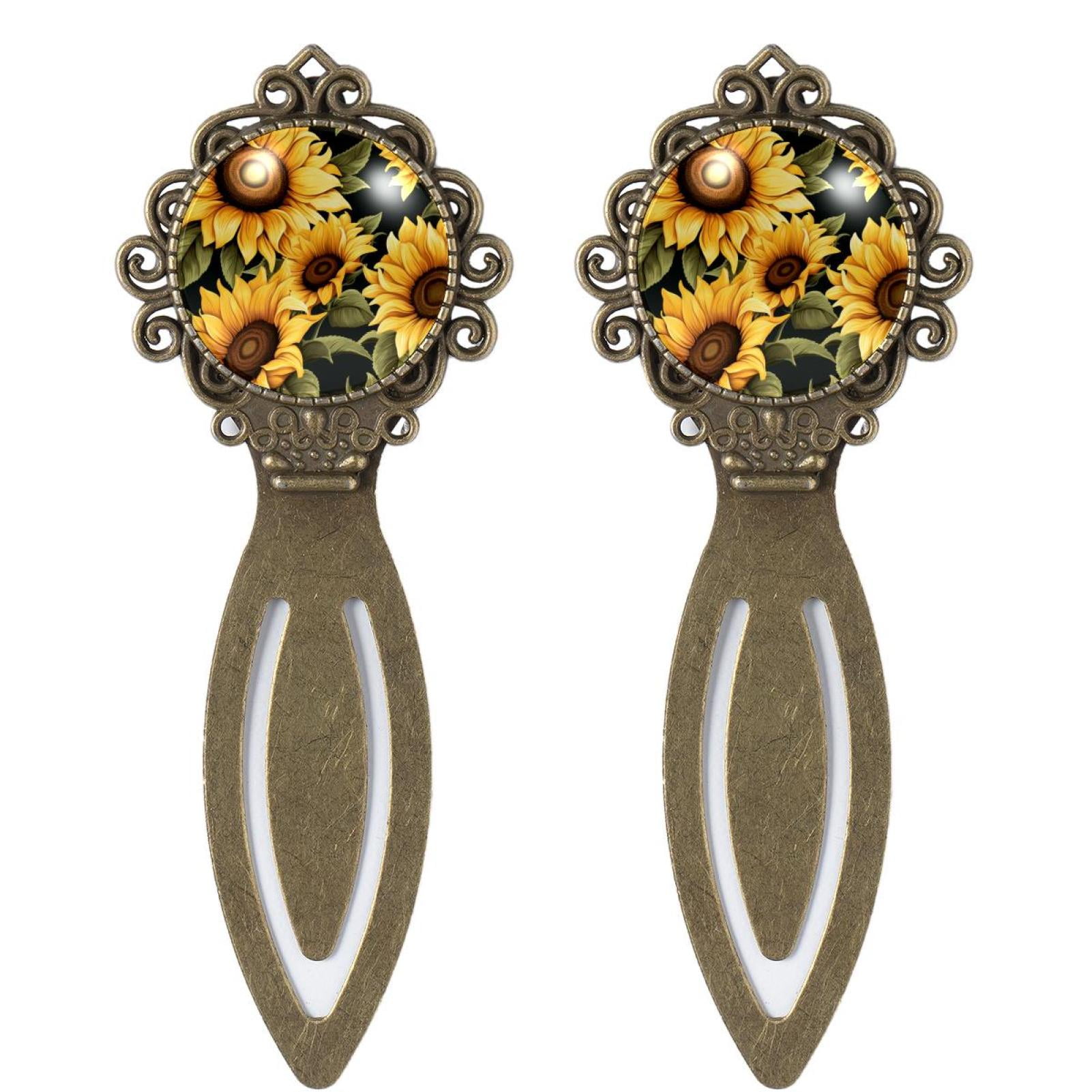 Sunflower Book Accessories: Vintage Copper-Colored Lace Bookmarks ...