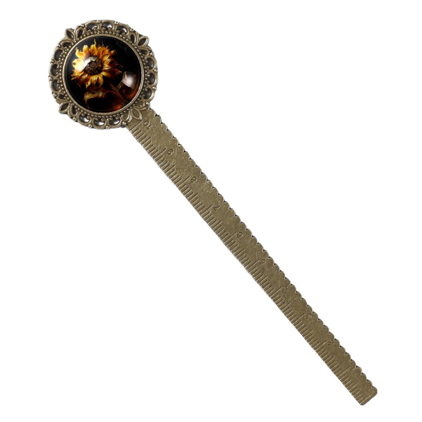 Sunflower Book Lovers' Delight: Lace Bookmark in Antique Bronze ...