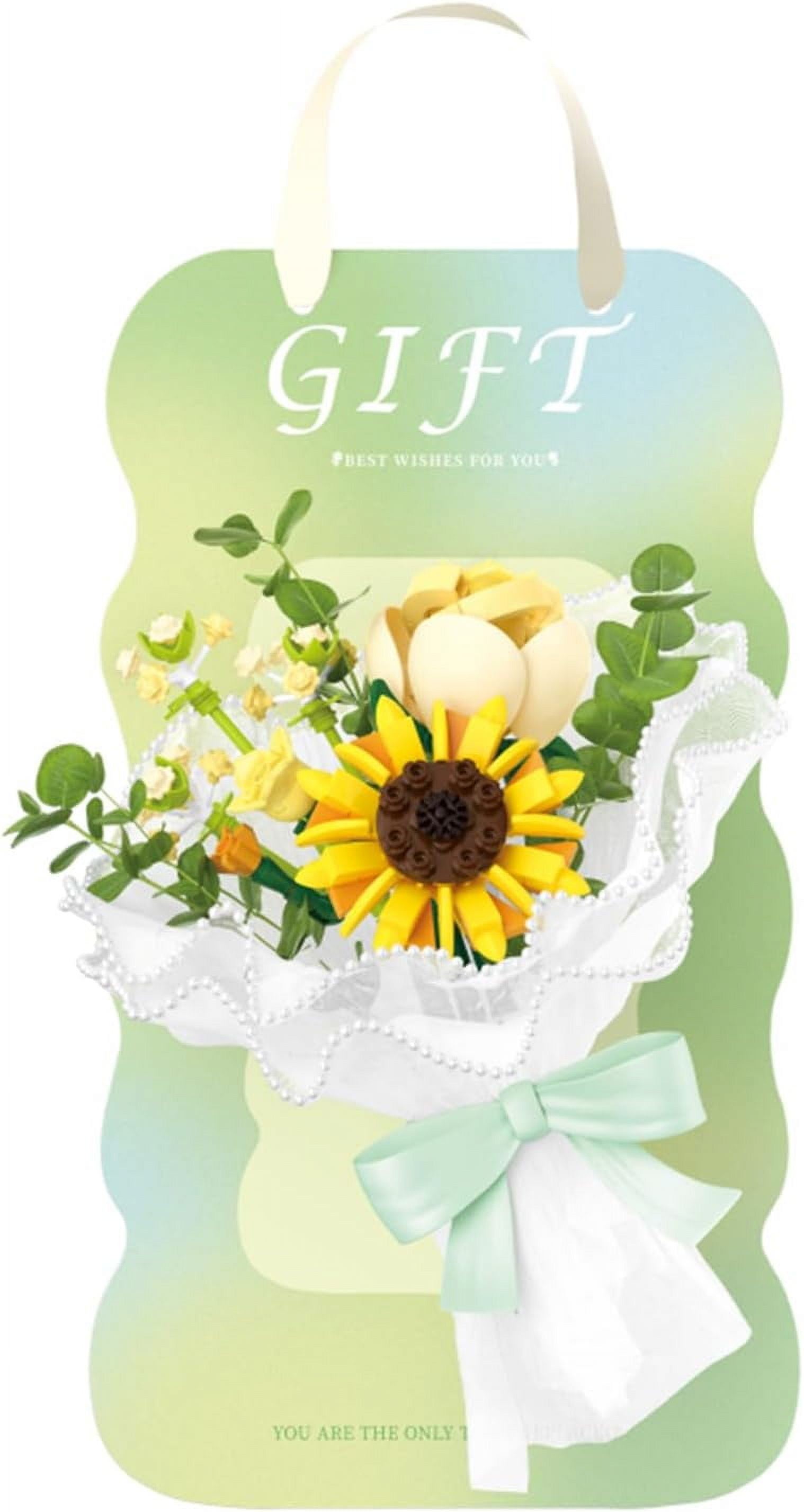 Sunflower Building Blocks Set, Creative DIY Mini Bricks for Kids ...