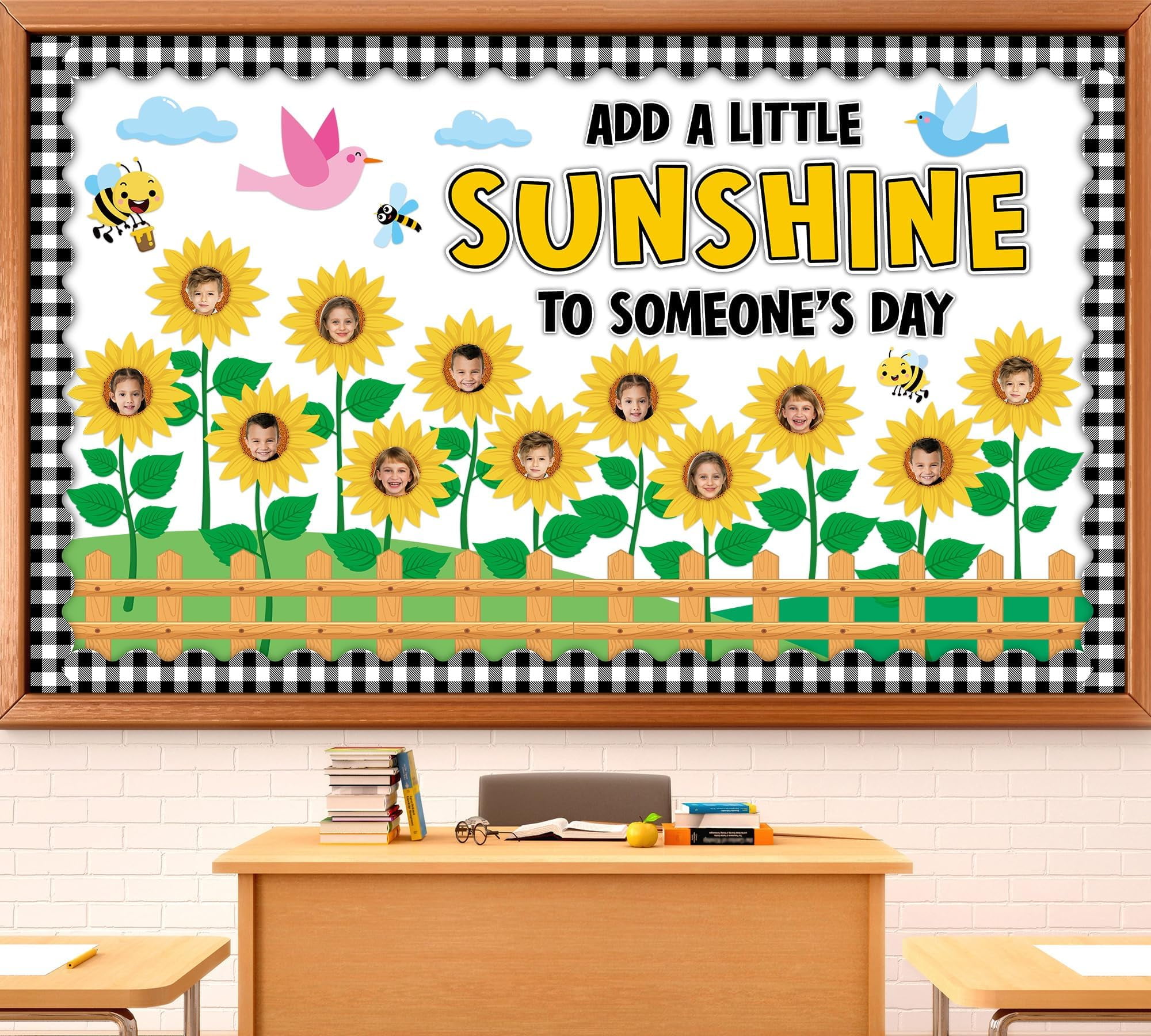 Sunflower Bulletin Board Decorations Set Summer Sunflower Paper for ...