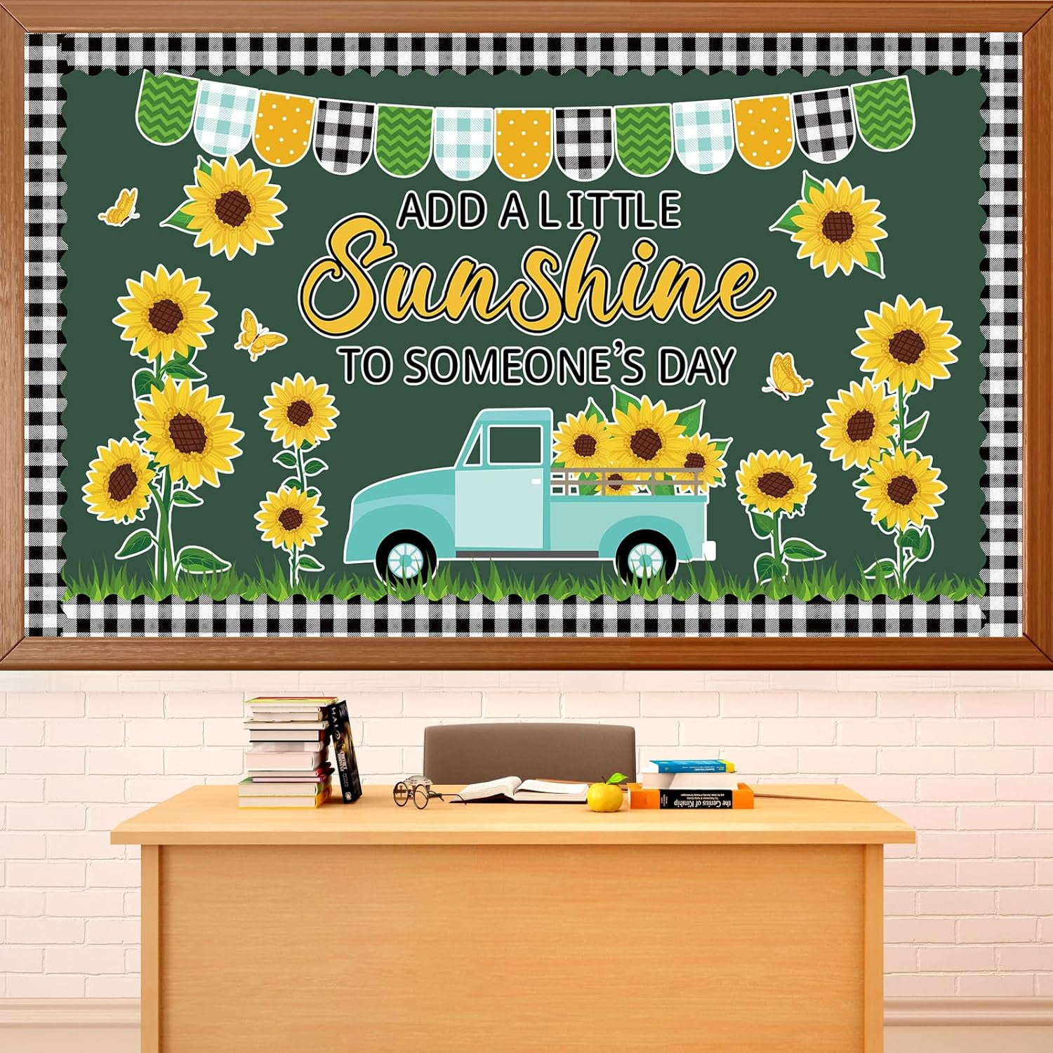 Sunflower Bulletin Board Decorations Summer Sunflower Truck Classroom ...