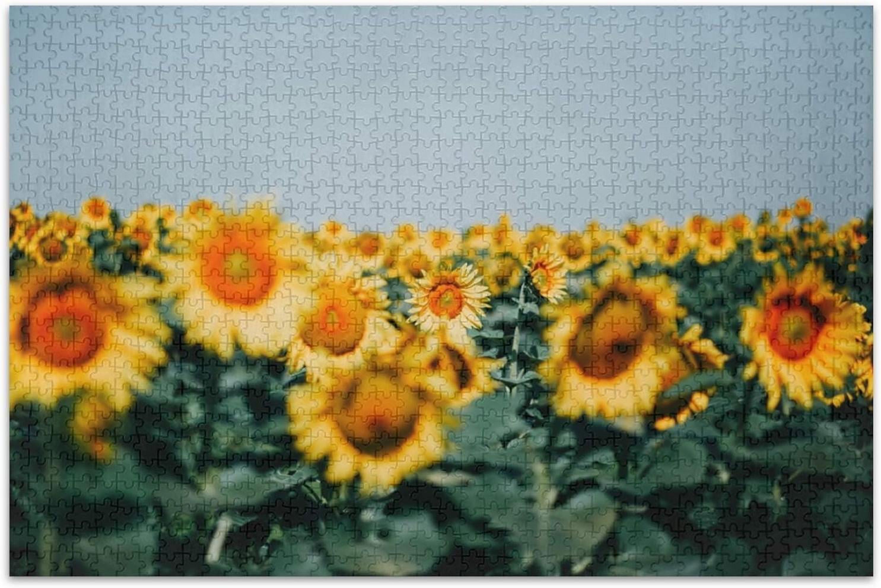 Sunflower Bush Jigsaw Puzzle 500 Pieces Wooden Jigsaw Puzzles for ...