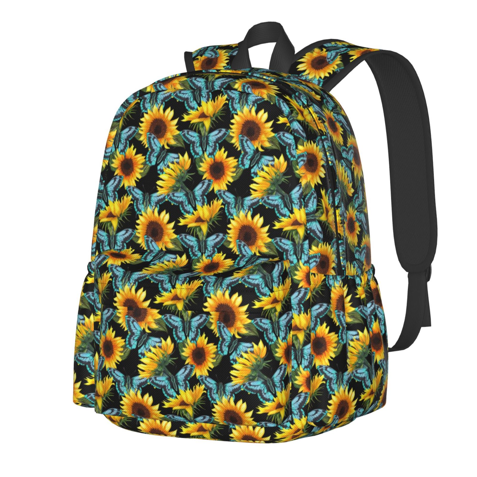 Sunflower Butterfly Backpack for Men Women Laptop Backpack Hiking ...