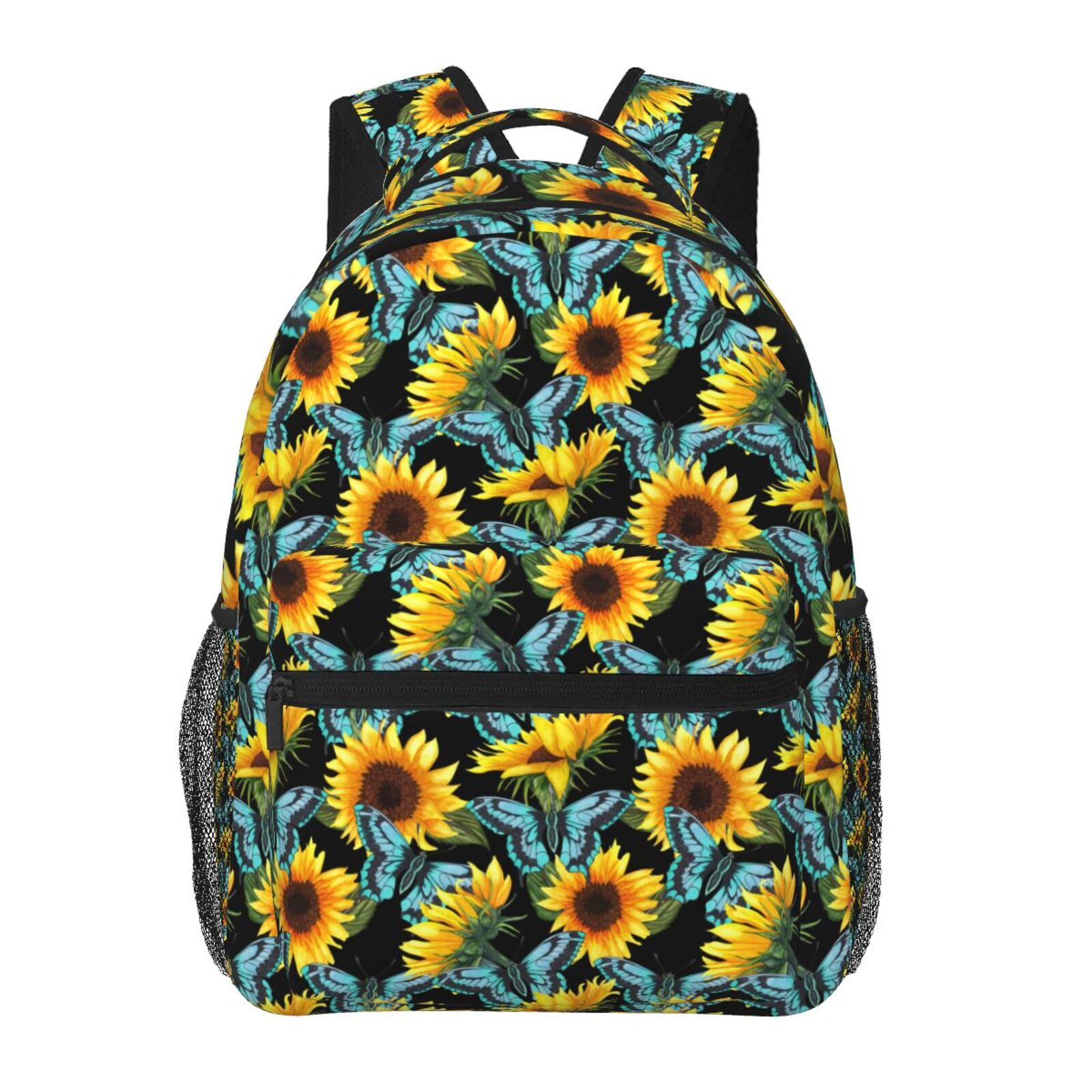 Sunflower Butterfly Backpack for Men Women Laptop Backpack Hiking ...