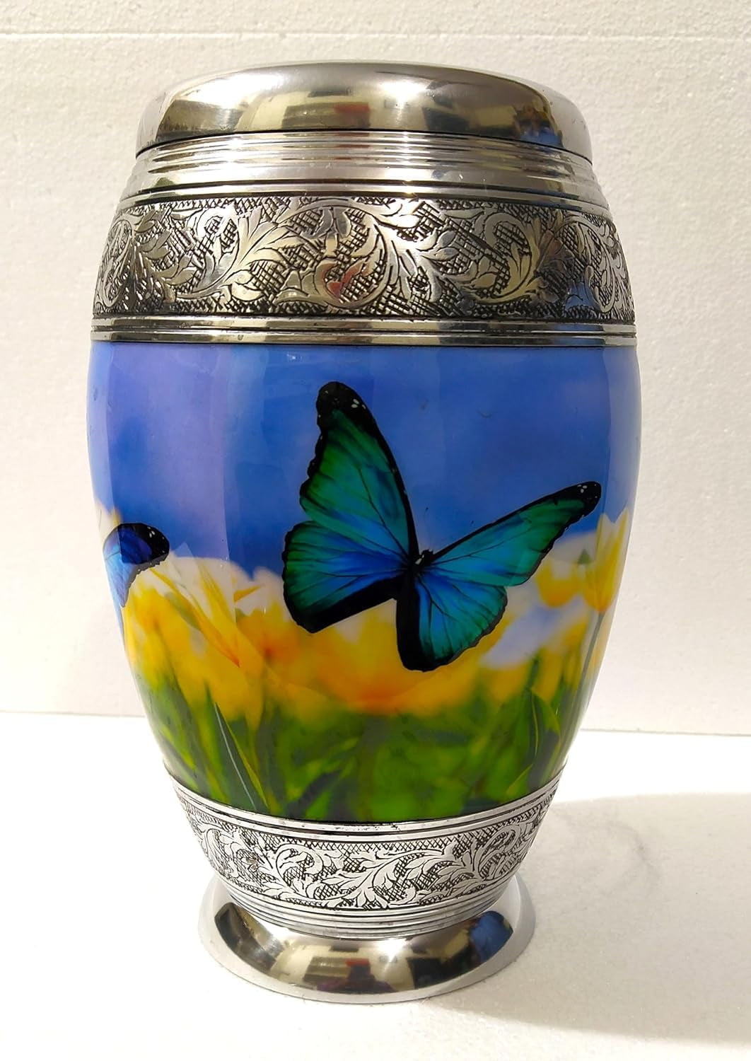 Sunflower Butterfly Urn for Human Ashes for Adult, Keep Sake, Memorial ...