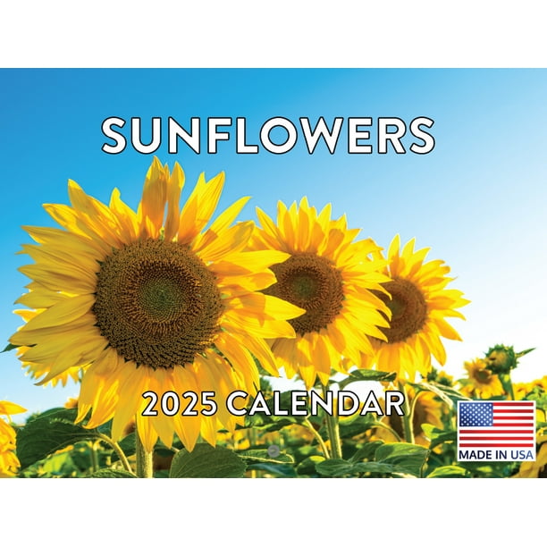 Sunflower Calendar 2025 Monthly Wall Calender 12 Month | American Made ...