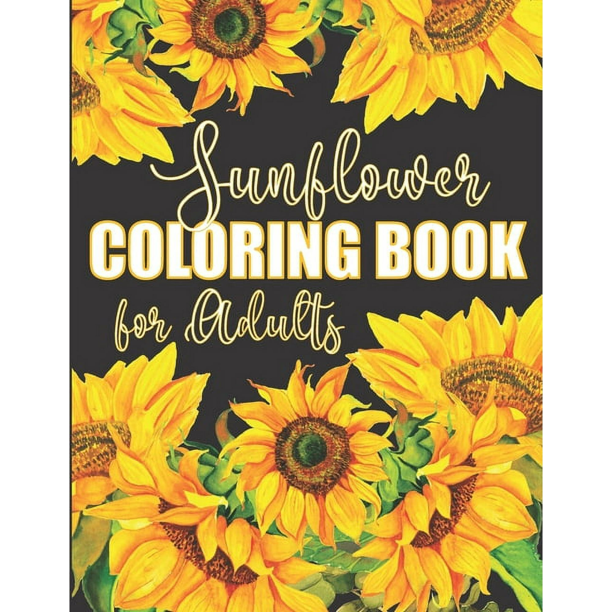 Sunflower Coloring Pages For Adults
