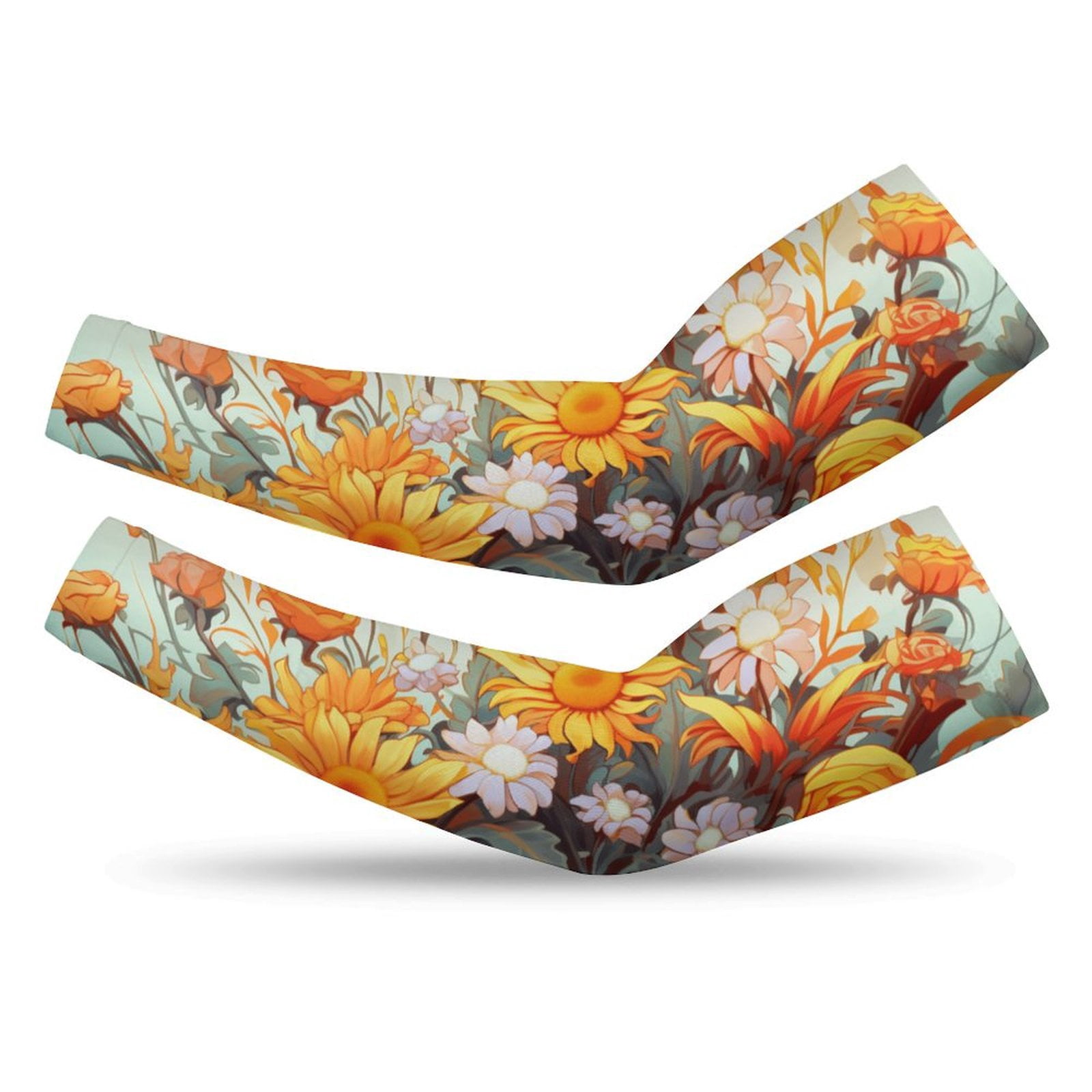 Sunflower Cooling Arm Sleeves Cover Summer Sun Protection Arm Sleeves ...