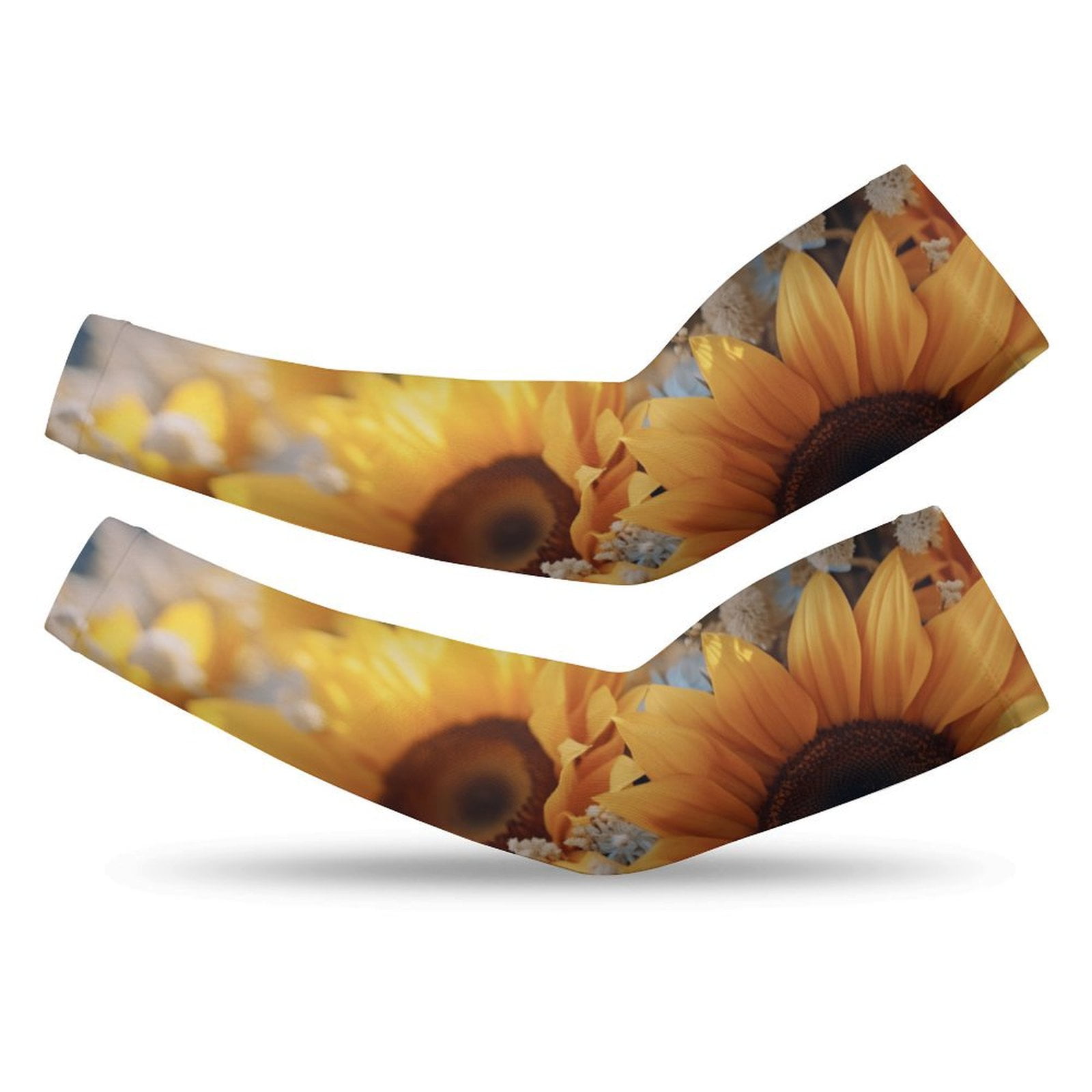 Sunflower Cooling Arm Sleeves For Men & Women Sunscreen Arm Cover For ...