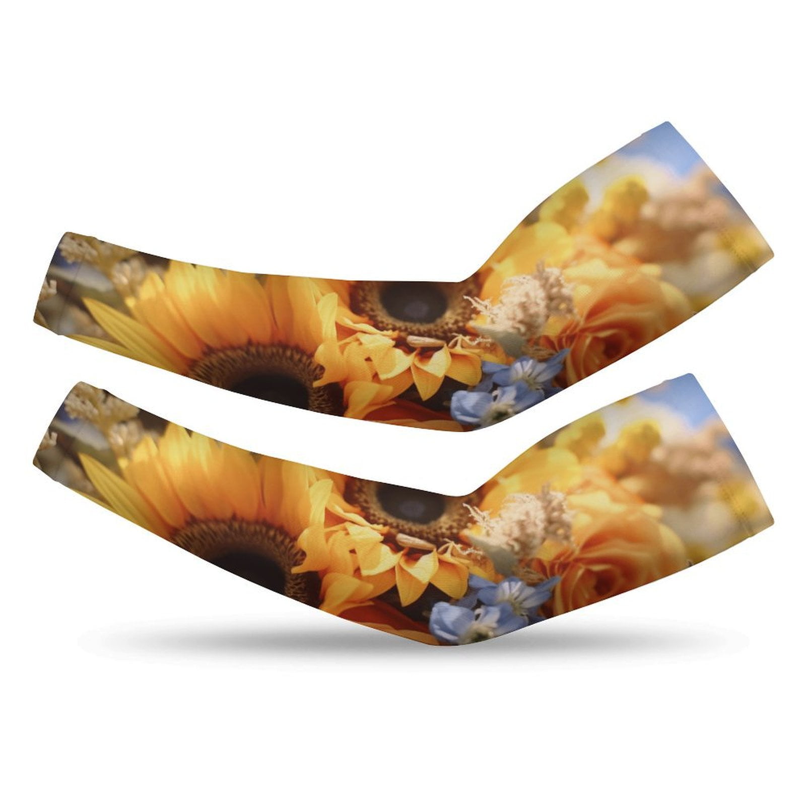 Sunflower Cooling Arm Sleeves For Men & Women Sunscreen Arm Cover For ...