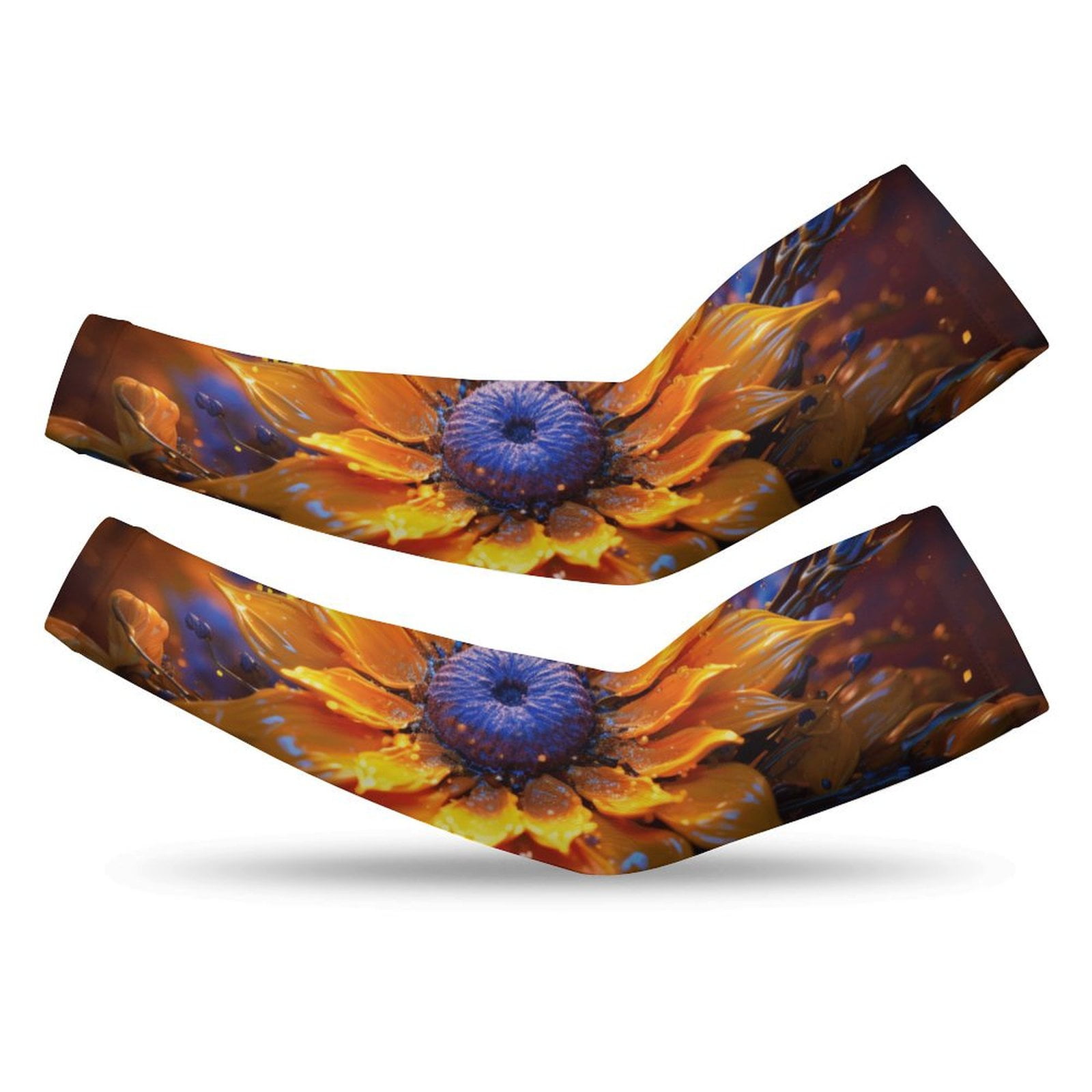 Sunflower Cooling Arm Sleeves For Men & Women Sunscreen Arm Cover For ...