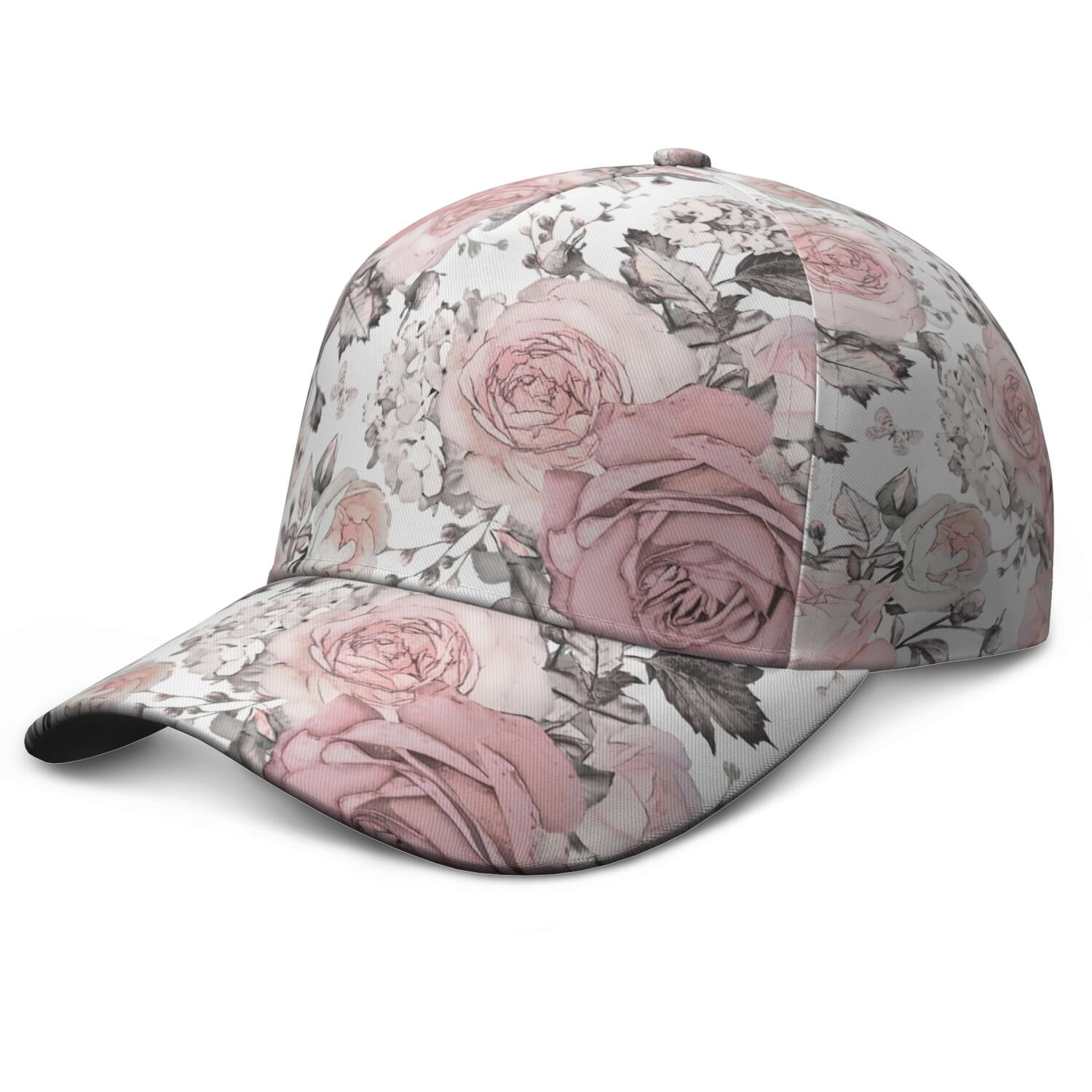 Sunflower and Daisy Baseball Cap – Floral Botanical Dad Hat Featuring ...