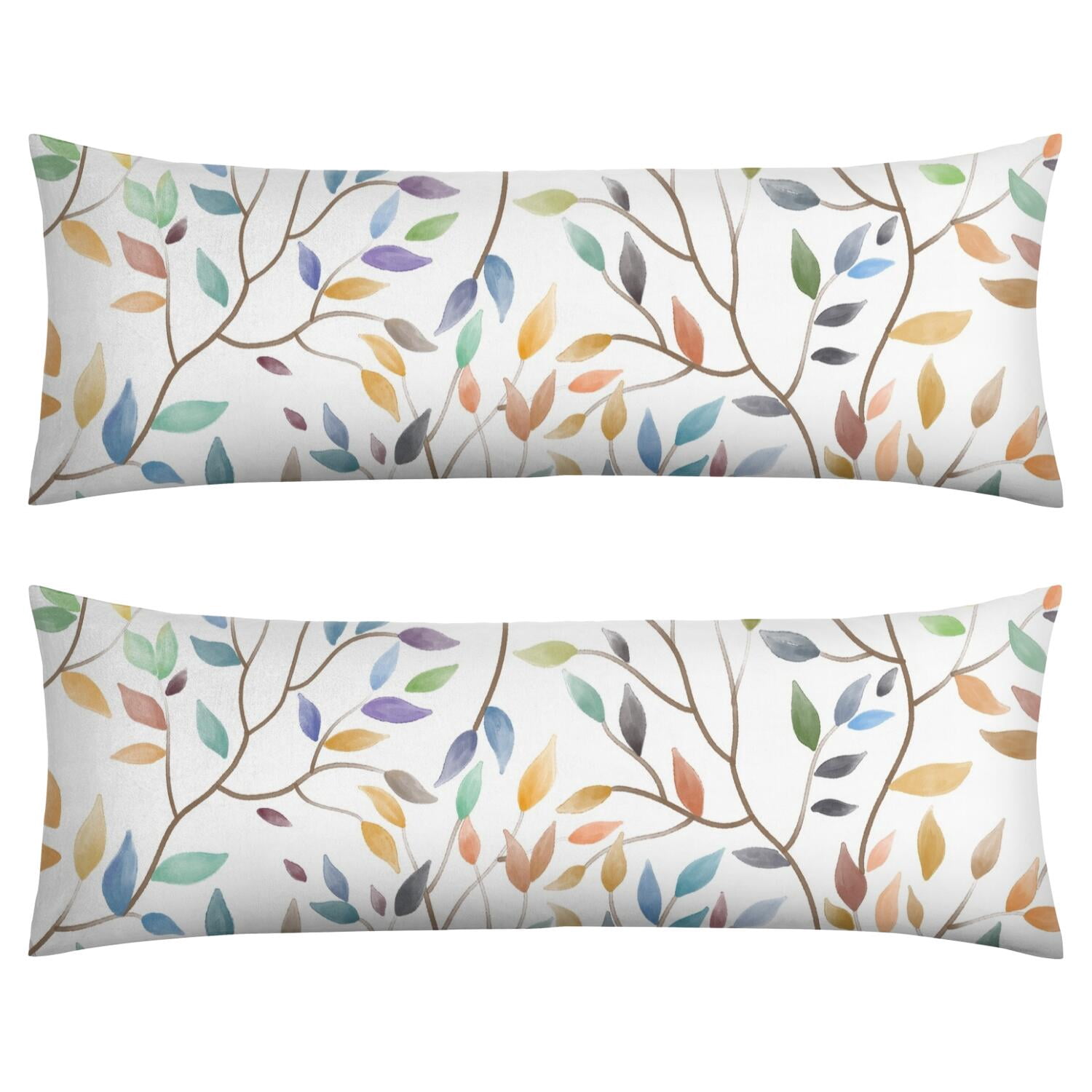 Sunflower Daisy Body Pillow Cover 20x54 - Floral Leopard Print Long ...