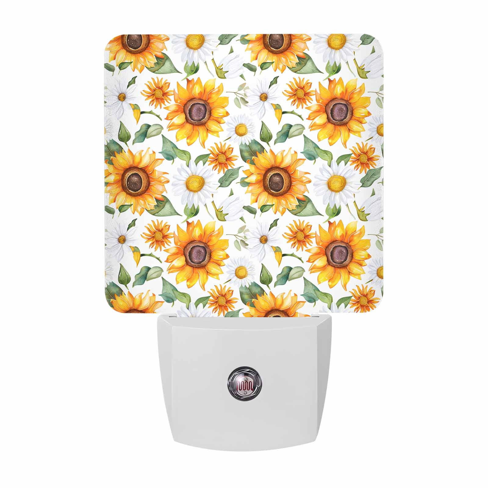 Sunflower Daisy Plug-in LED Night Lights Vintage Spring Auto Dusk-to ...