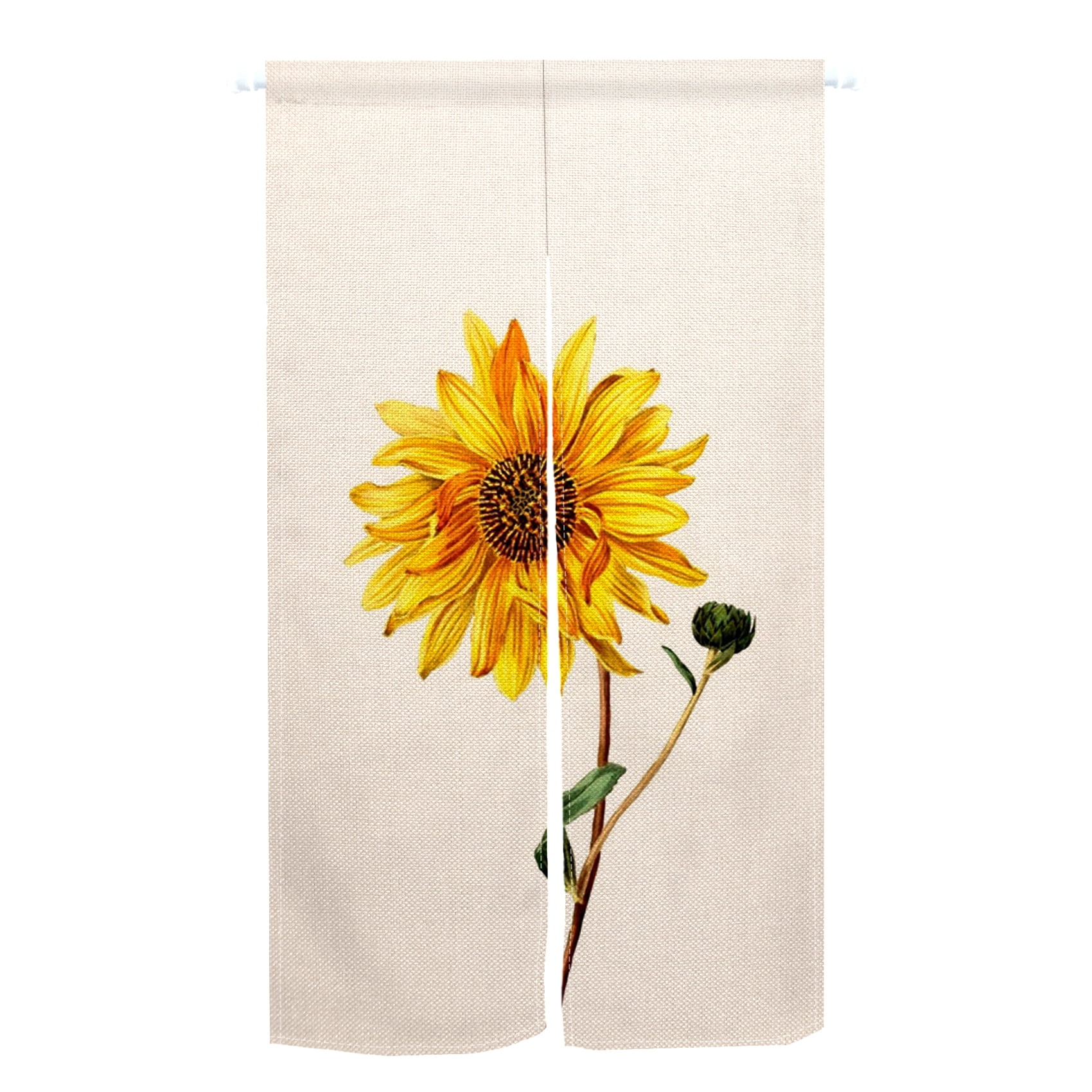 Sunflower Door Curtain Noren Room Kitchen Entrance Bedroom Partition ...