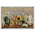 Sunflower Door Mat Sunflower Jars Floral Welcome Home Kitchen ...